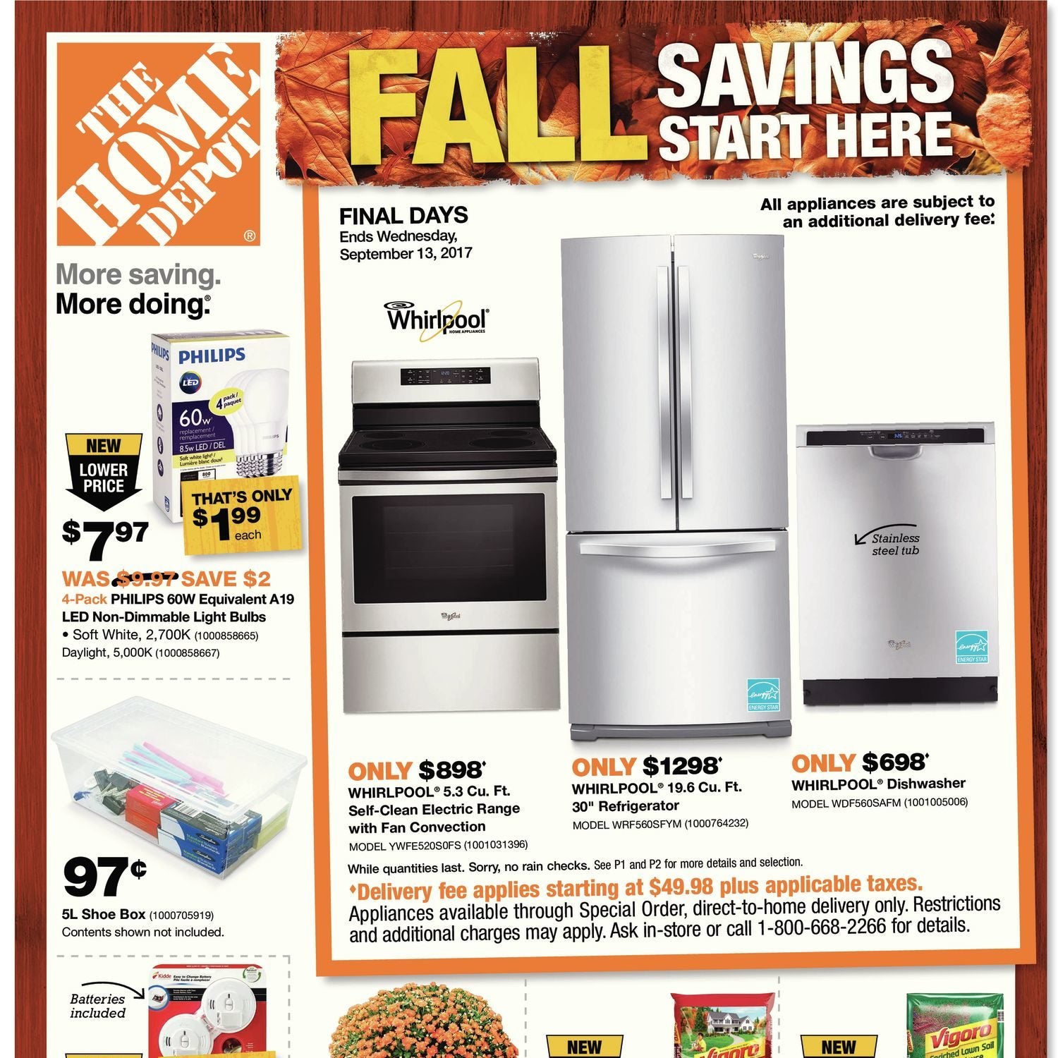 Home Depot Weekly Flyer - Weekly - Fall Savings Start Here - Sep 7 – 13 ...