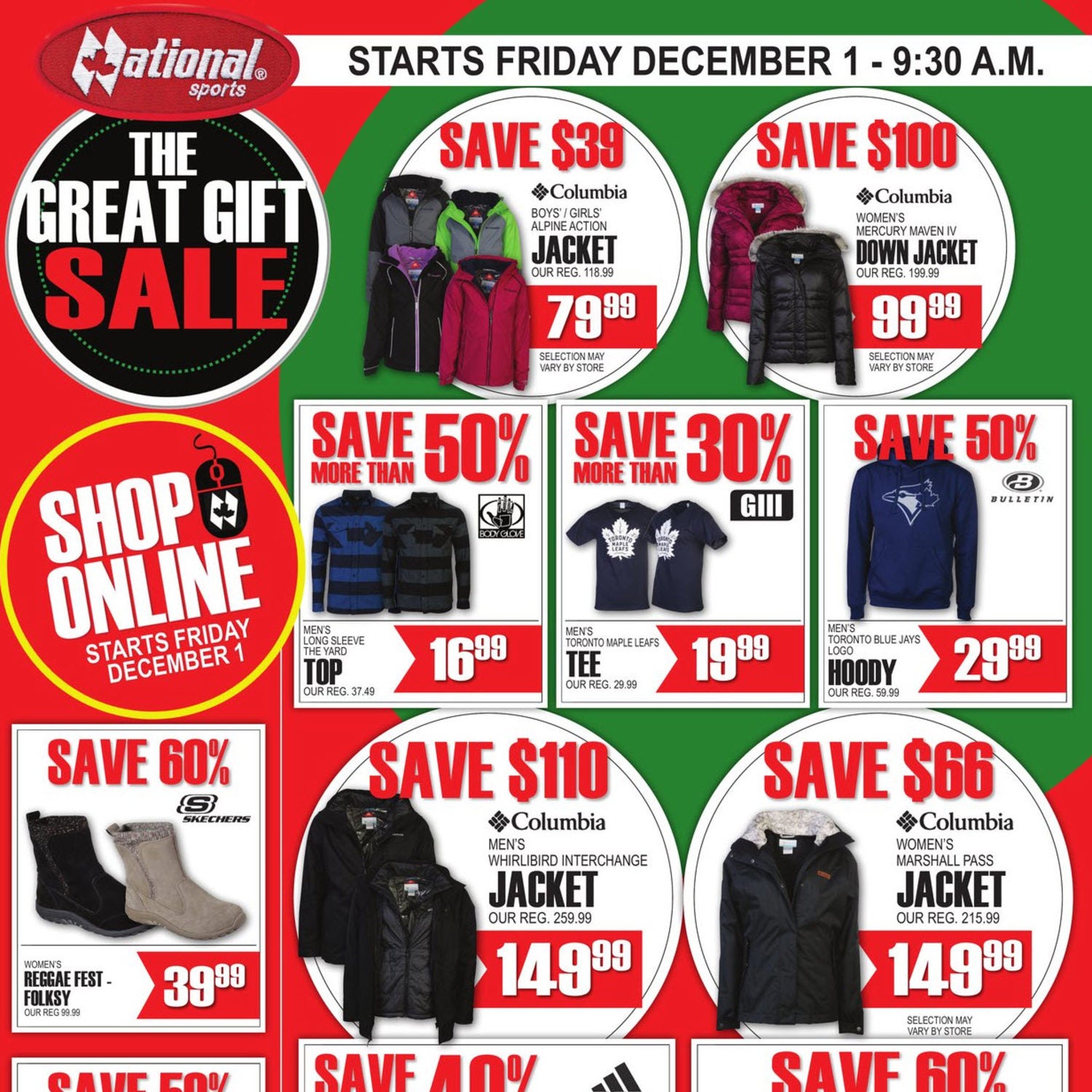 National Sports Weekly Flyer - The Great Gift Sale - Dec 1 – 7 ...