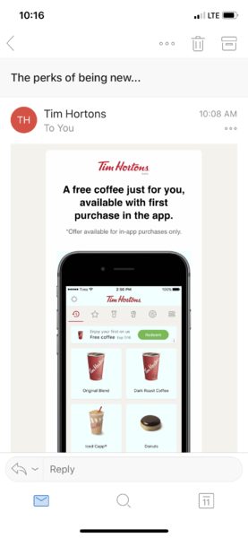 [Tim Hortons] FREE coffee when you purchase with an app - RedFlagDeals ...