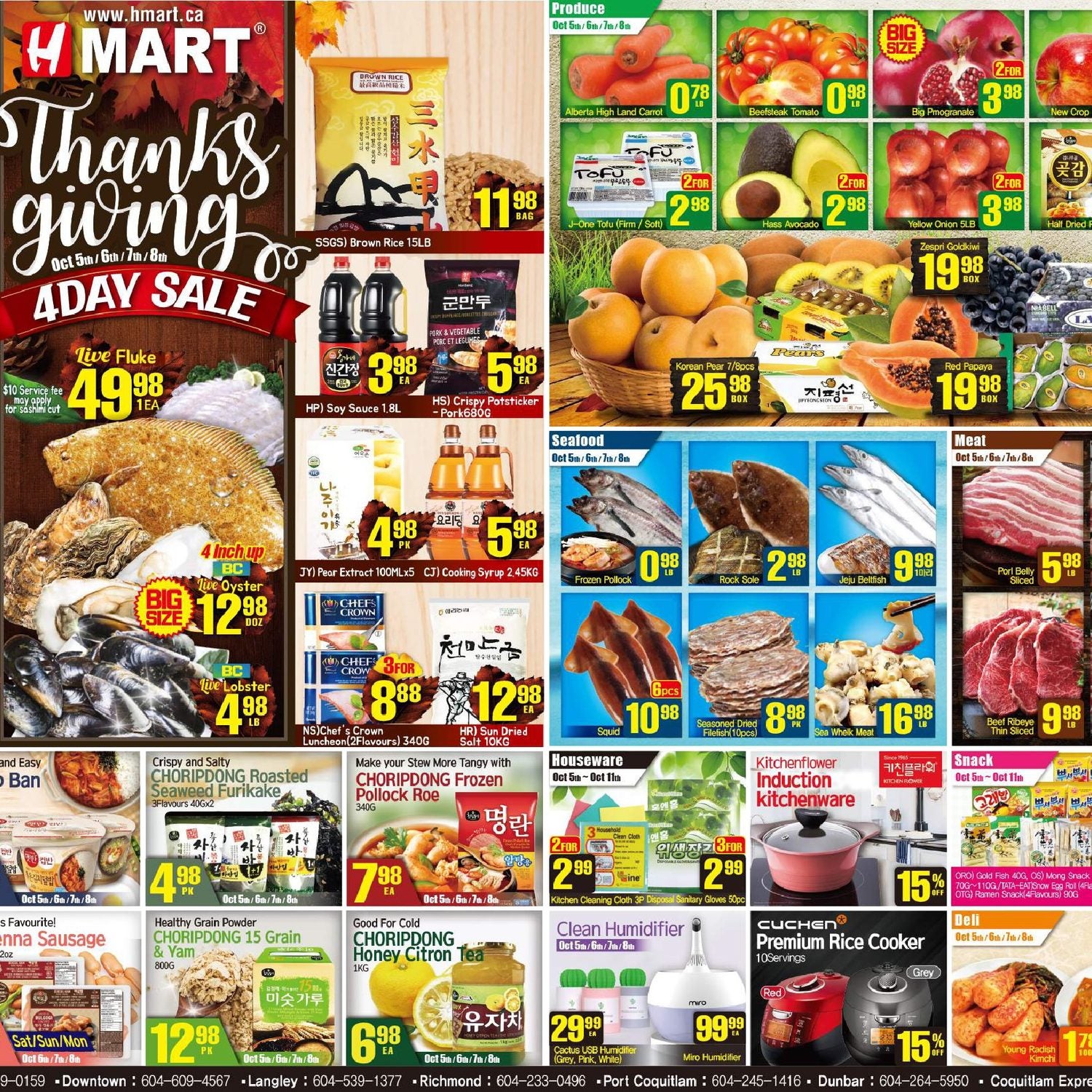H-Mart Weekly Flyer - Weekly Specials - Oct 5 – 11 - RedFlagDeals.com