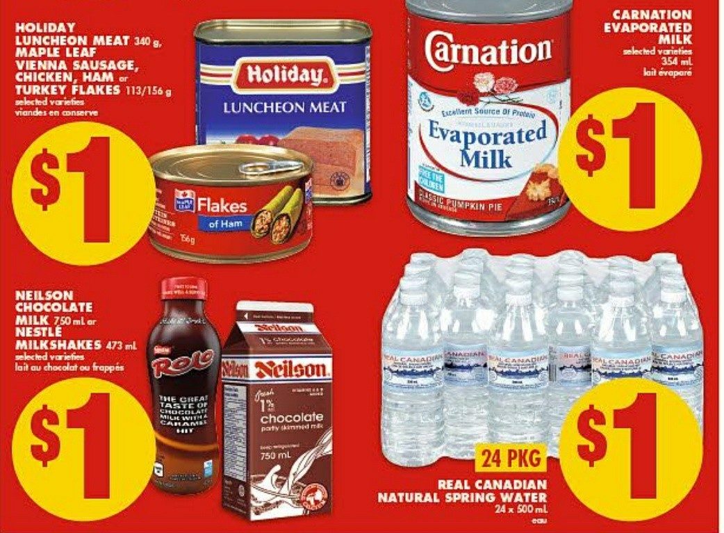 [No Frills] Ontario: Real Canadian Spring Water (24x500mL) for $1.00 ...