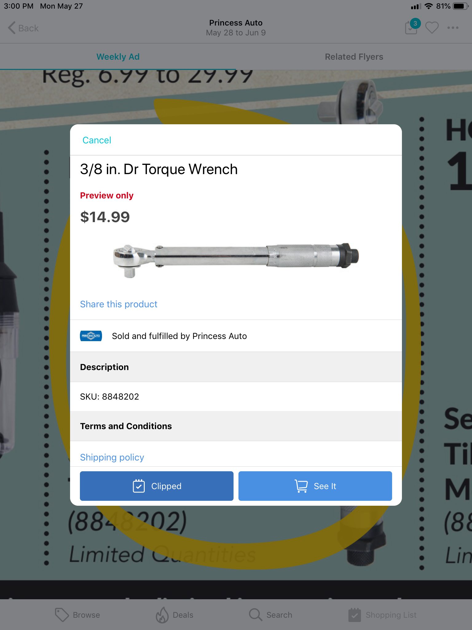[Princess Auto] 1/2 in Dr click type torque wrench ($19.99) - Page 2 ...