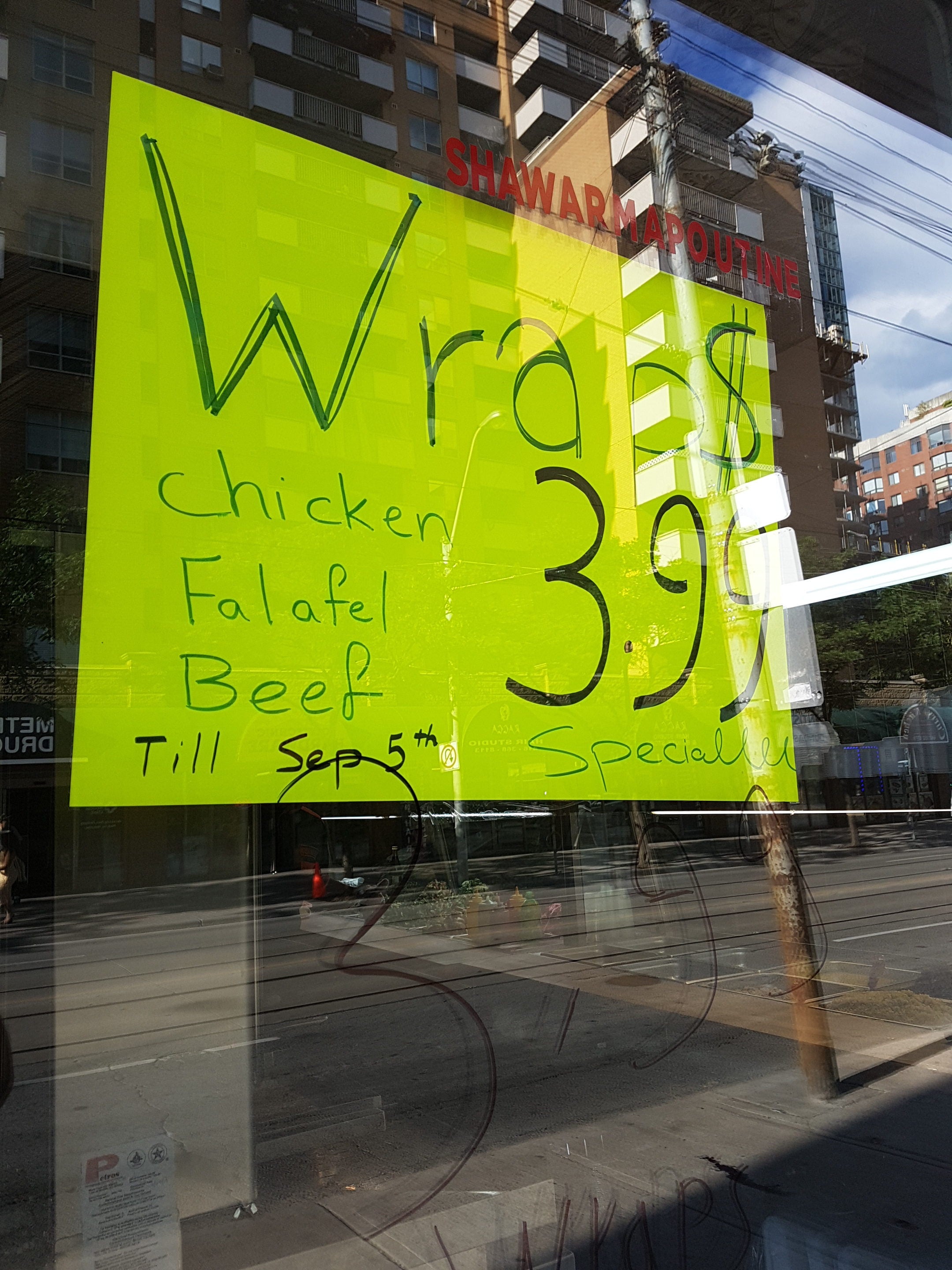 CHAMSINE Authentic Halal Kitchen $5 Shawarma etc (Downtown Toronto ...