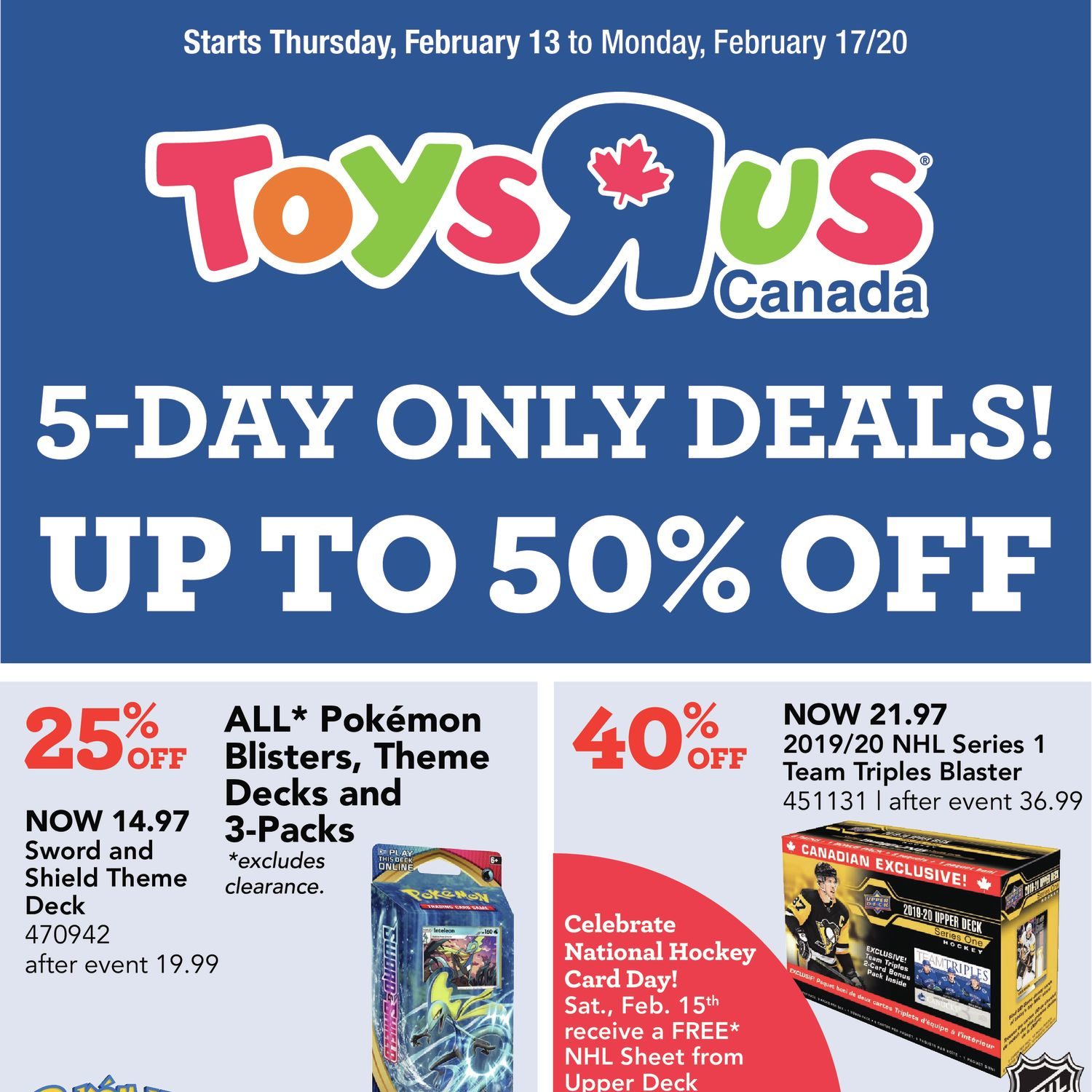 Toys R Us Weekly Flyer - 5-Day Only Deals! - Feb 13 – 17 - RedFlagDeals.com