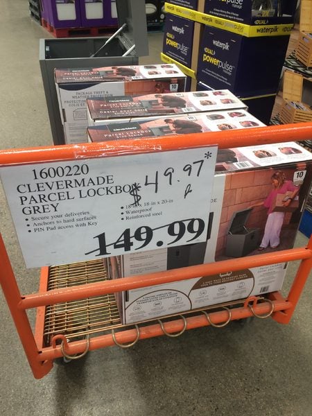 [Costco] CleverMade parcel lockbox - $49.97 (Saskatoon, YMMV ...