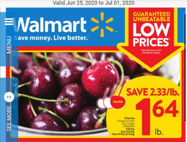 [Walmart] Jumbo cherry 1.64/lb - RedFlagDeals.com Forums