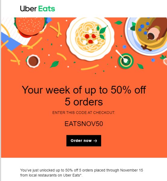 [Uber Eats] Ubereats 50% or 30% off orders $20+ YMMV - Page 9 ...