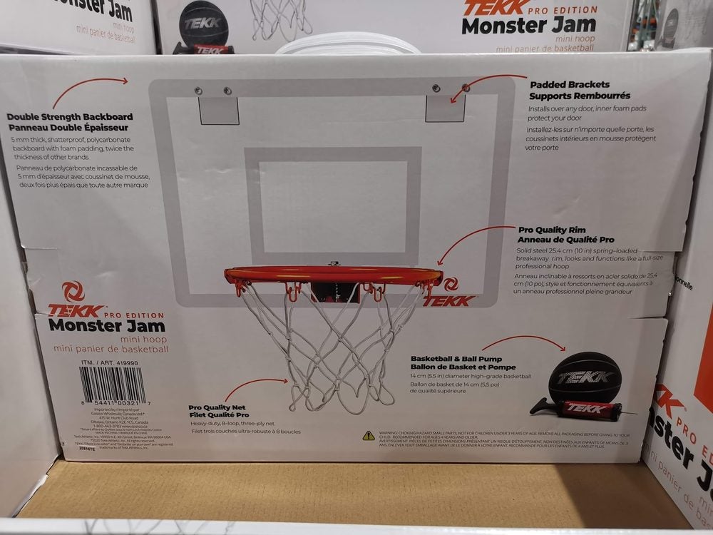 [Costco] Tekk Nate Robinson Monster Jam Mini Basketball Hoop $29.99 ...