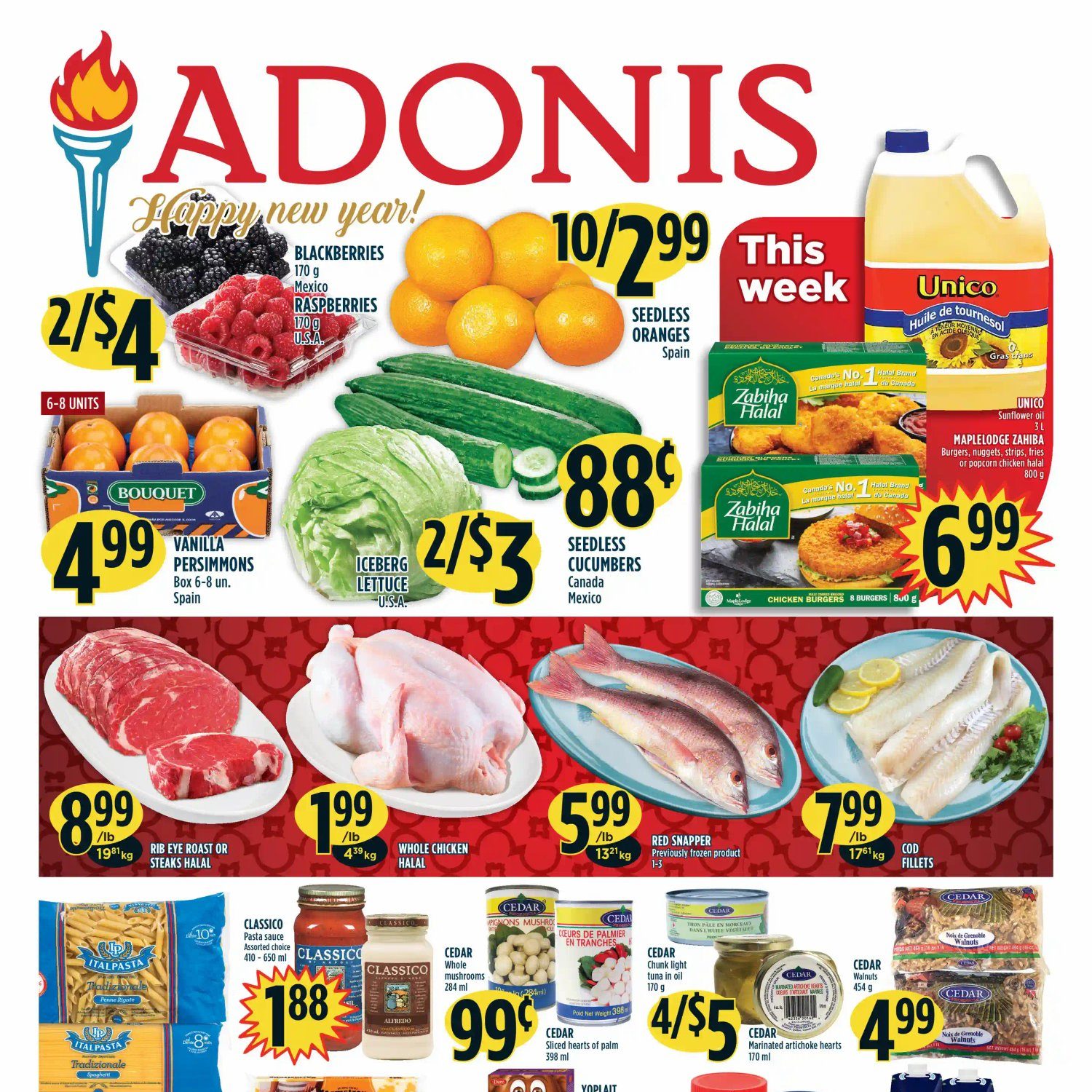 Marche Adonis Weekly Flyer - Weekly Specials - Dec 31 – Jan 6 ...