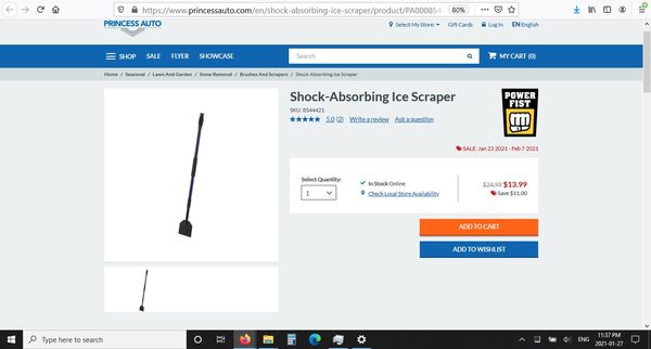 [Princess Auto] Shock Absorbing Ice Scraper - 13.99 - RedFlagDeals.com ...