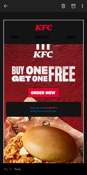 [KFC] KFC Famous Chicken sandwich BOGO Feb 8 - 10 (targeted) - Page 2 ...
