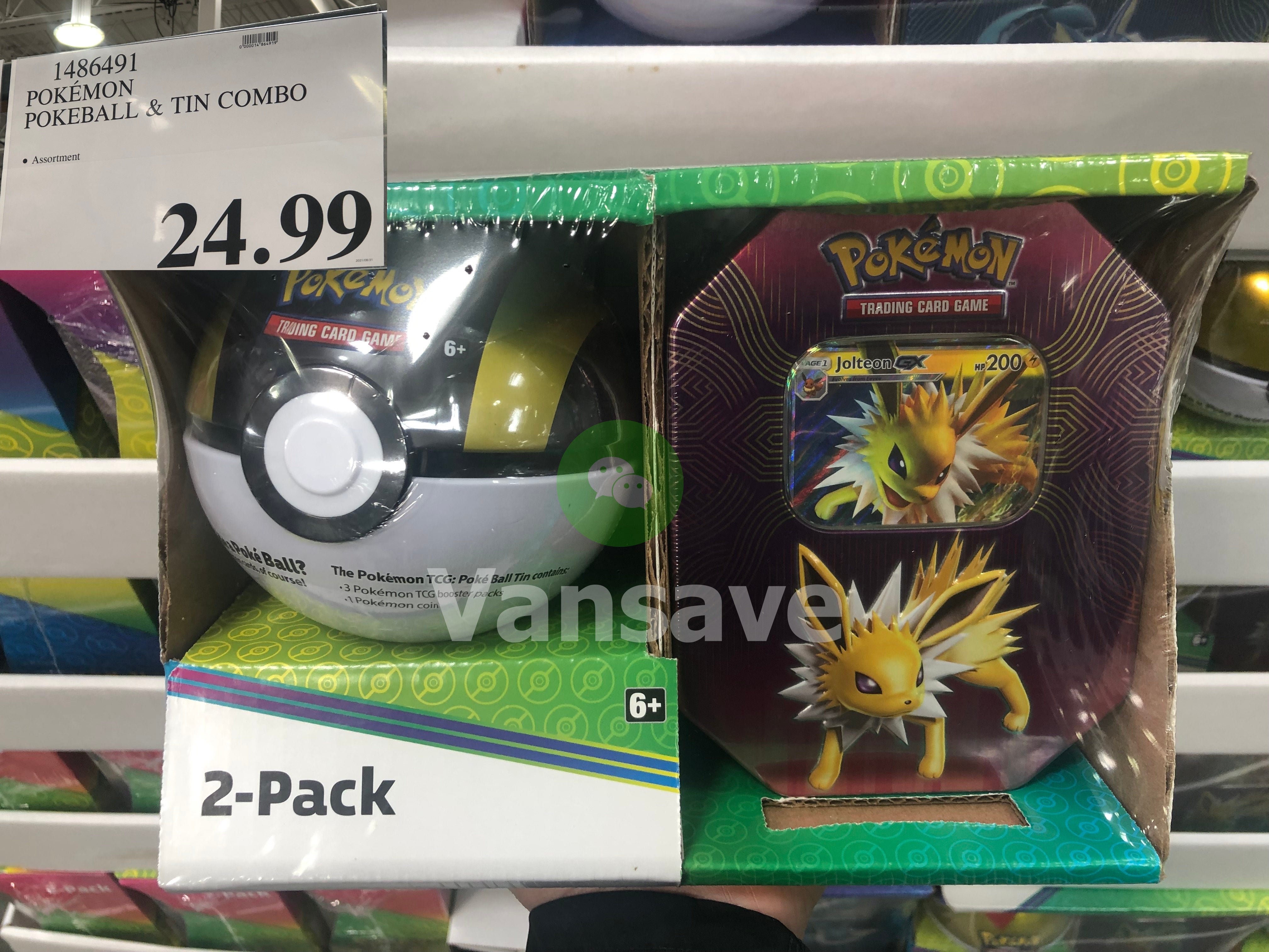 [Costco] New Pokemon Cards (FlareonGX, Vaporeon GX, Jolteon GX) 1 Tin ...