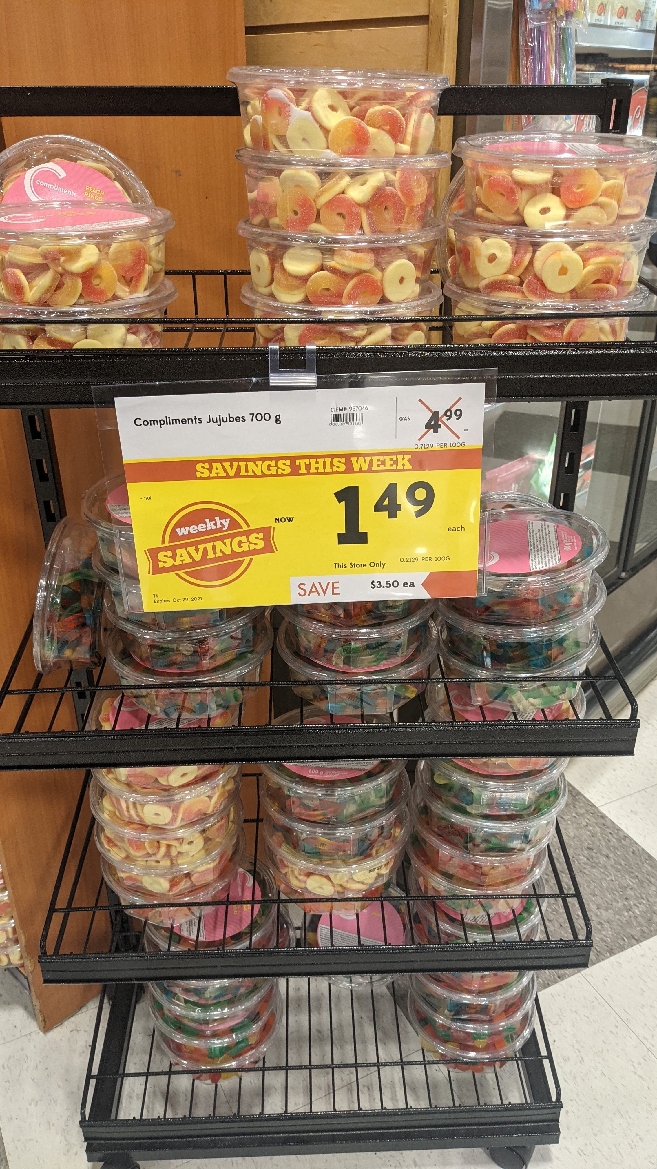 [Sobeys] Compliments Soft Candy Peach Rings, Gummi Worms, Gummi Bears ...