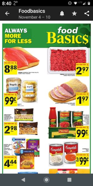 [Food Basics] Peameal Bacon $1.97/lb. - RedFlagDeals.com Forums