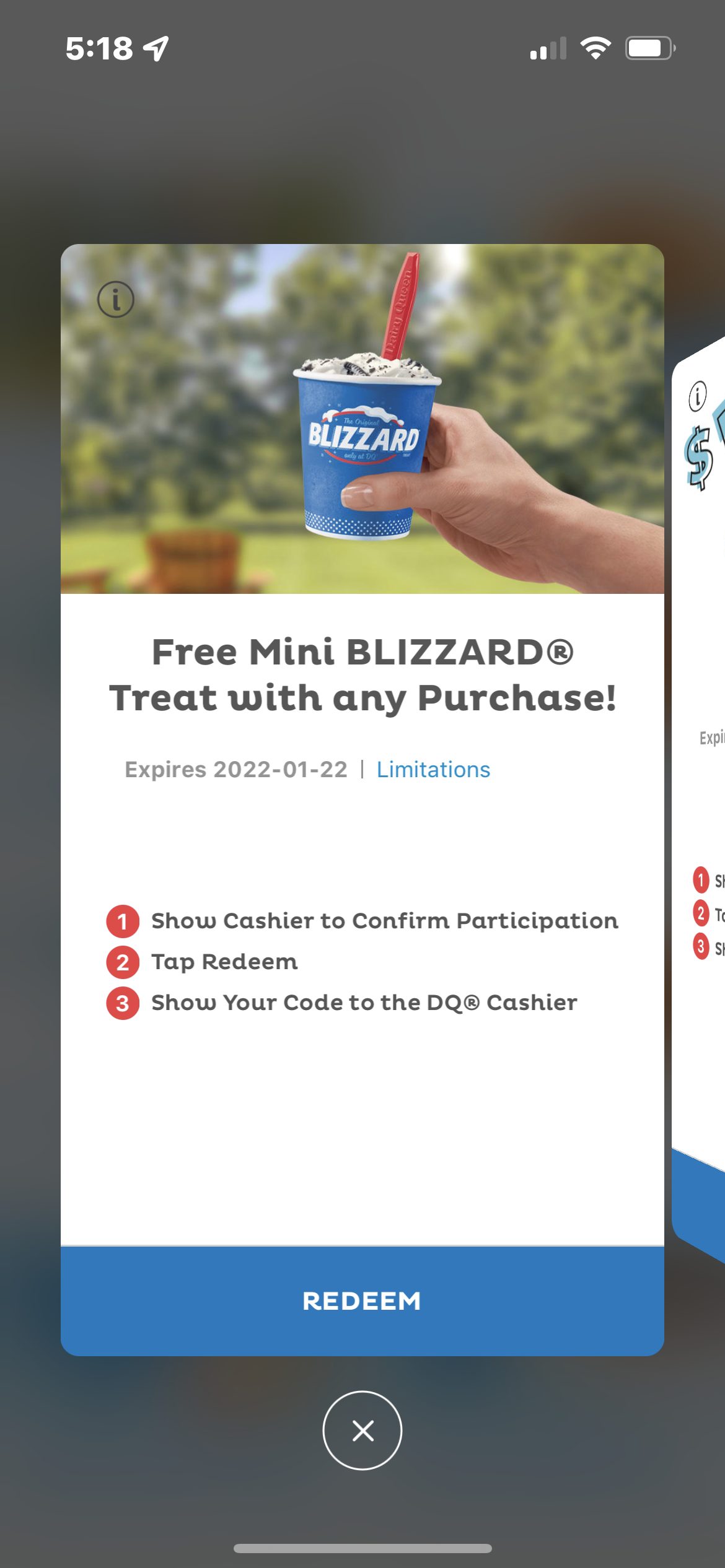 [Dairy Queen] DQ app deal - Free Mini Blizzard with any purchase YMMV ...