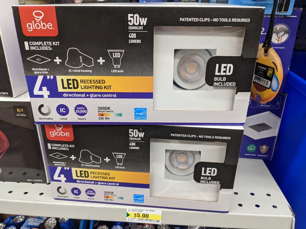 [Dollarama] Globe 4" recessed LED lighting kit - $5 - RedFlagDeals.com ...