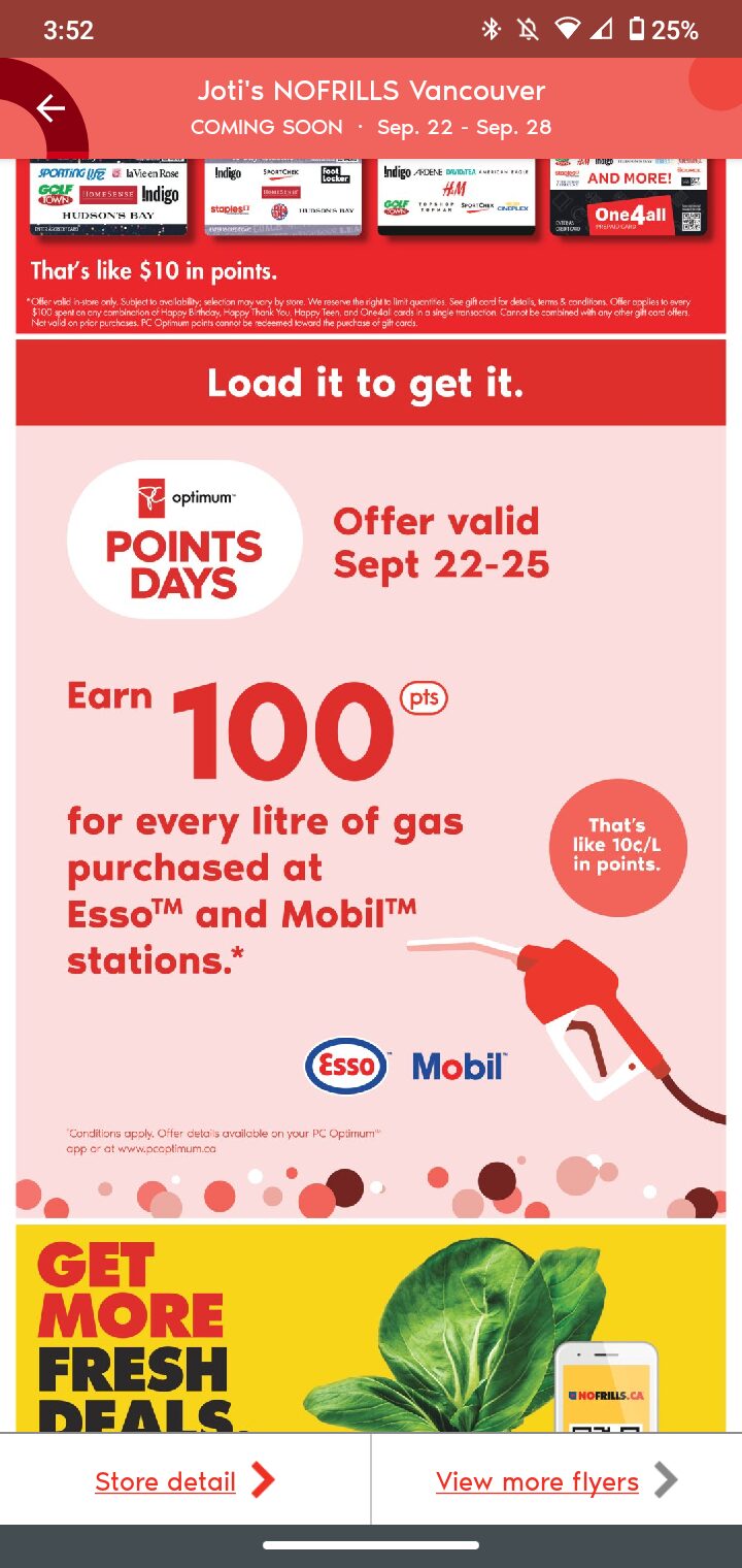 [Mobil Gas station or Esso gas station.] Bonus: Earn 100 PC points for ...