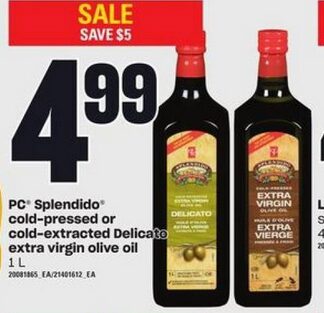 [Loblaws] Ontario: PC Olive Oil 1L $4.99, east and west: Lactantia ...