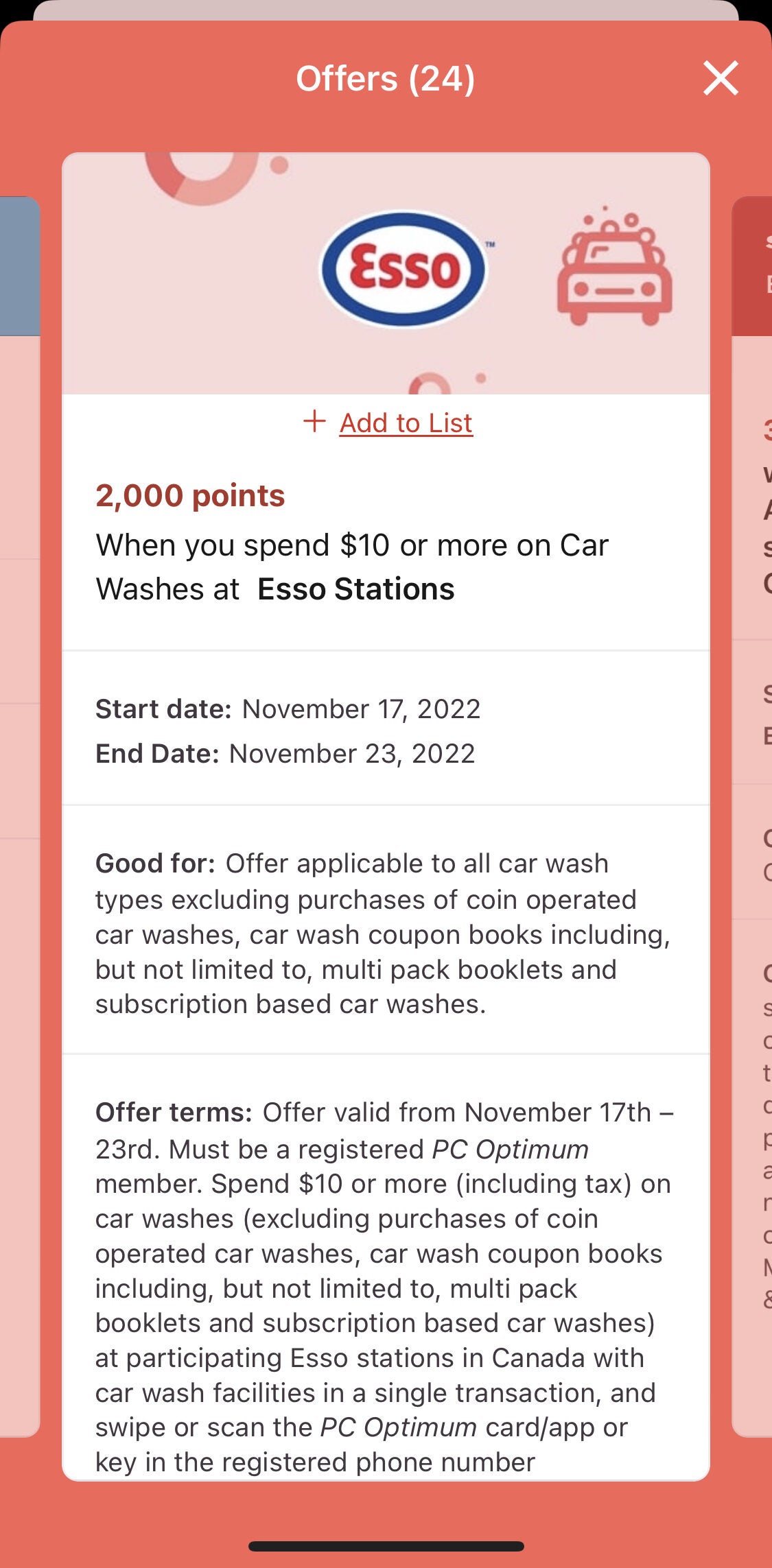 [Esso] YMMV? 2000 PC Optimum Points When You Spend $10+ on Car Washes ...