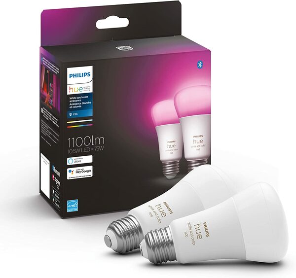 [Amazon.ca] Philips Hue White & Colour Ambiance 10.5W, 1,100 lm, E26 ...