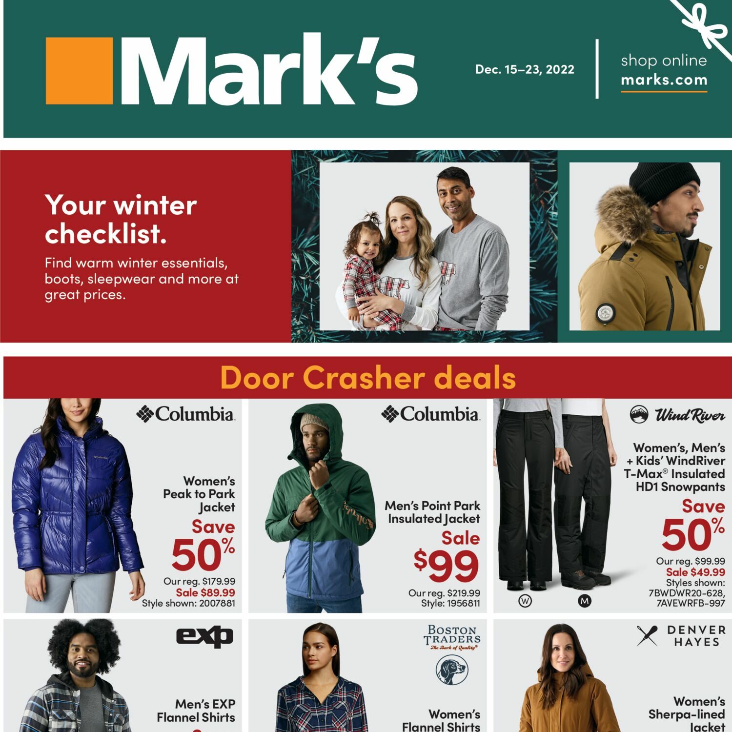 Mark's Weekly Flyer - Weekly Deals - Dec 15 – 23 - RedFlagDeals.com