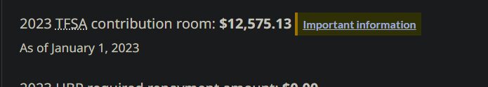 TFSA contribution room for 2023 - RedFlagDeals.com Forums