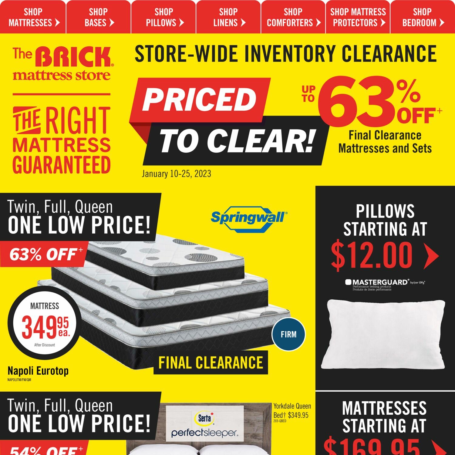 The Brick Weekly Flyer - Mattress Store - Inventory Clearance Event ...
