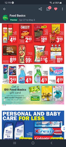 [Metro] [+Food Basics, Tiger Giant] [27 April to 3rd May] $10 GC on ...