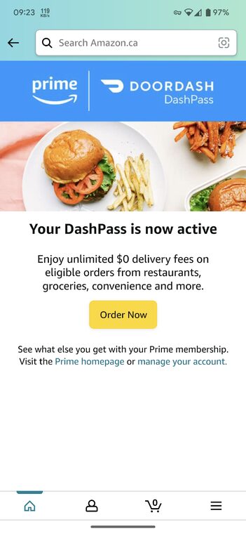 [DoorDash] 1 year free DashPass for Amazon Prime customers ...
