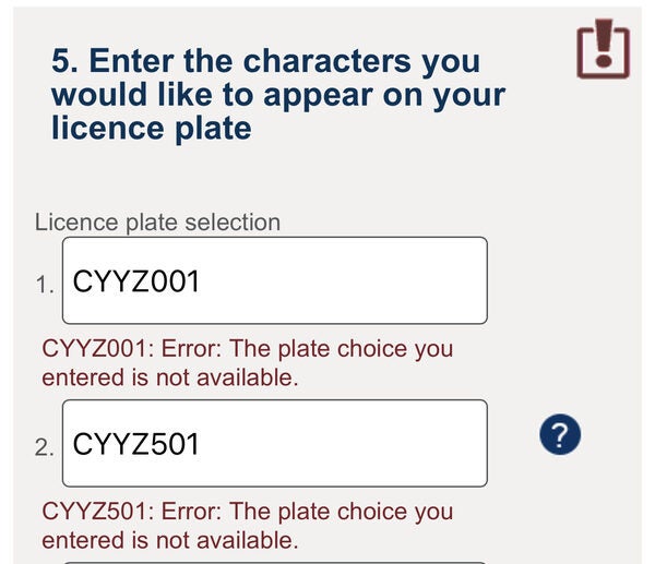OFFICIAL Ontario Plate Sample Series Thread Discussion D SERIES HERE ...