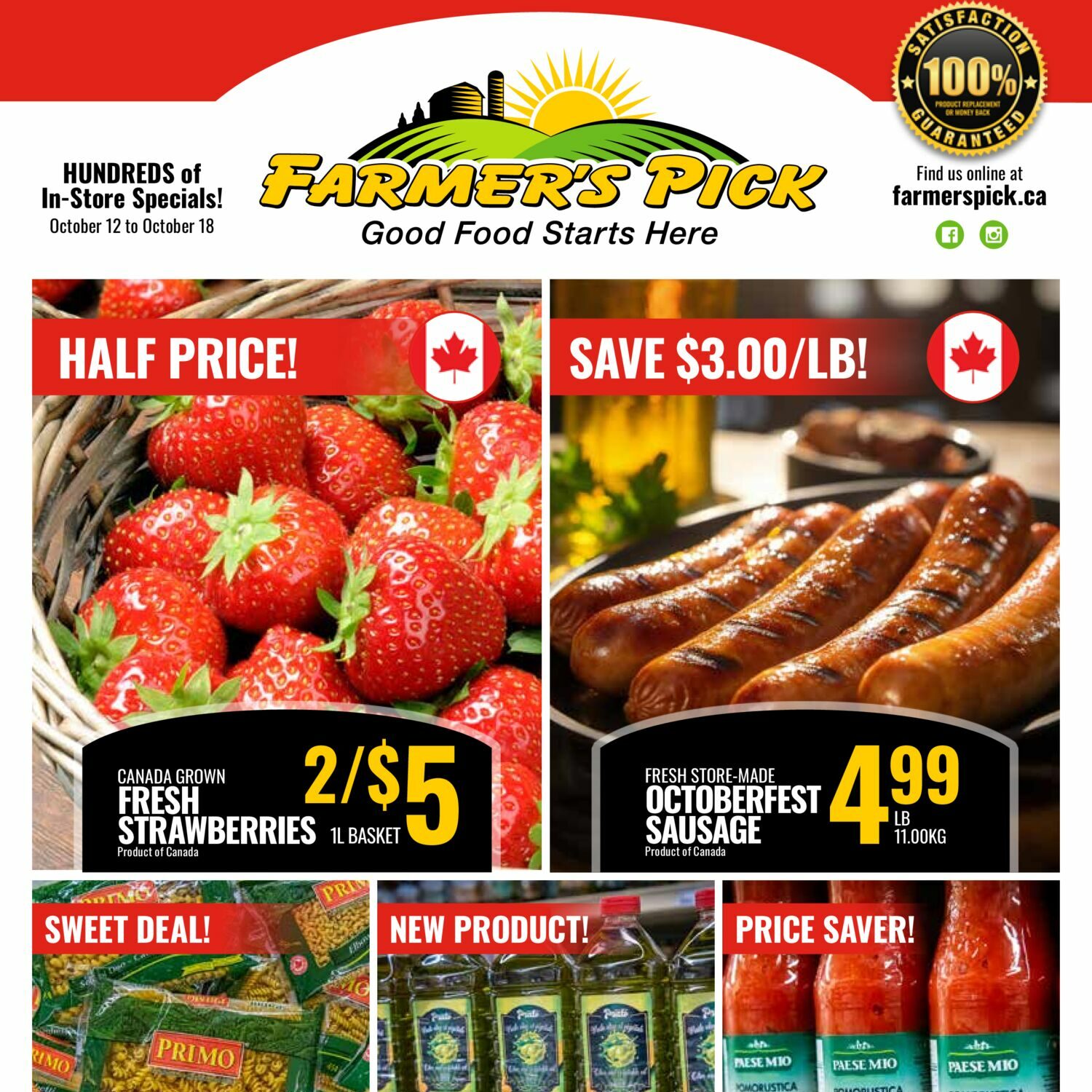 Farmers Pick Weekly Flyer - Weekly Specials - Oct 12 – 18 ...
