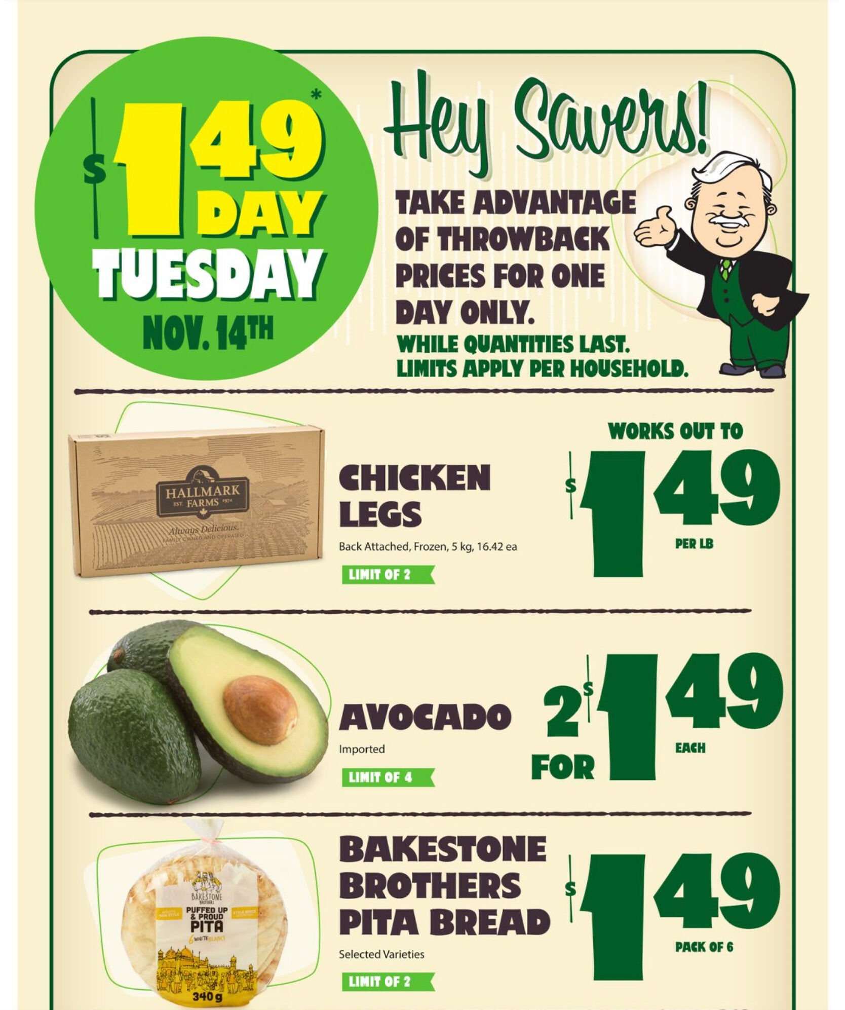 [Save On Foods] $1.49 Day Tuesday November 14 - RedFlagDeals.com Forums