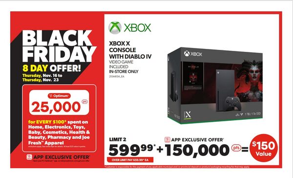[Real Canadian Superstore] Xbox Series X Console with Diablo IV $599.99 ...