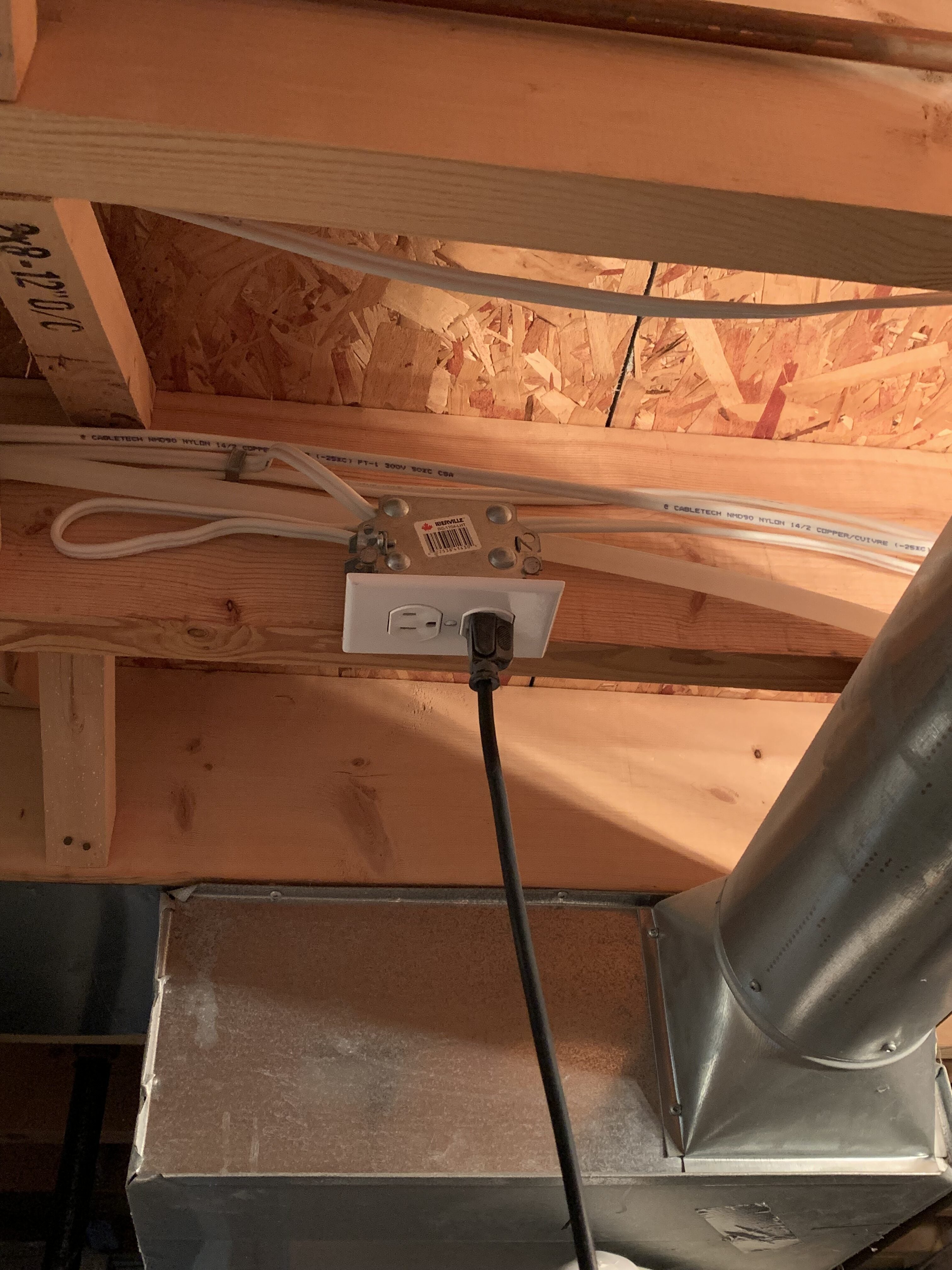 Is this safe? pex tubing above electrical outlet - RedFlagDeals.com Forums