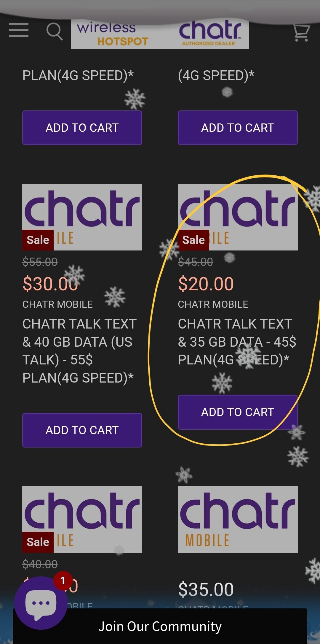 [Chatr Wireless] [Black Friday] $20/35GB @4G speeds for 24 Months, no ...