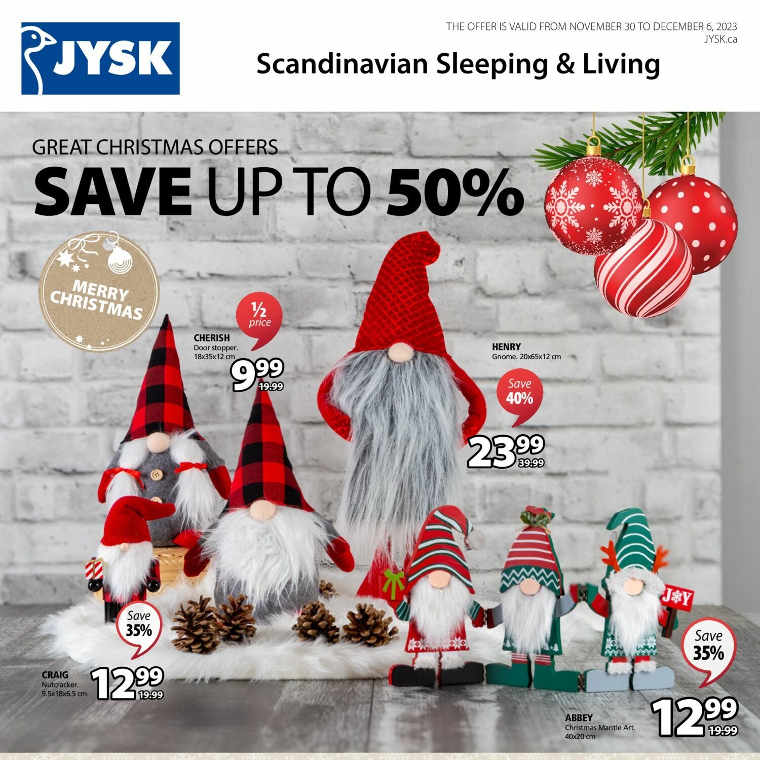 JYSK Weekly Flyer - Weekly Deals - Nov 30 – Dec 6 - RedFlagDeals.com