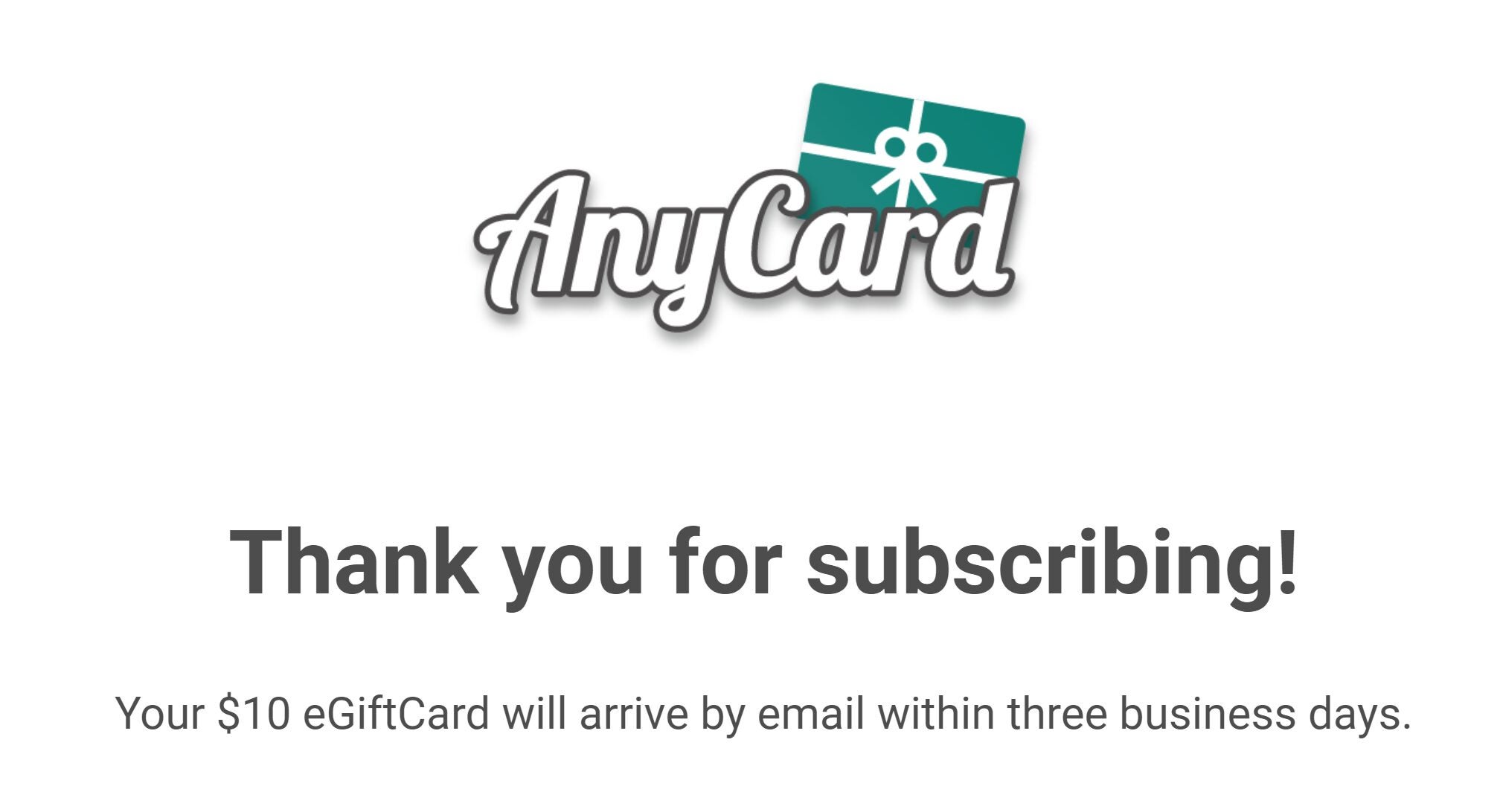 [AnyCard] Targeted, YMMV, Free $10 AnyCard GC by Opting in Newletter - RedFlagDeals.com Forums