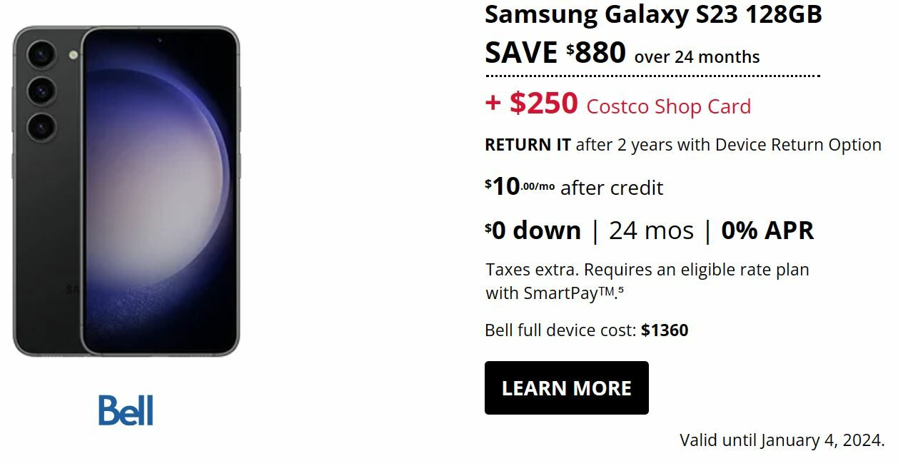 [Costco] [Boxing Day] [Costco] Cell Phone Deals : Limited Time Only ...