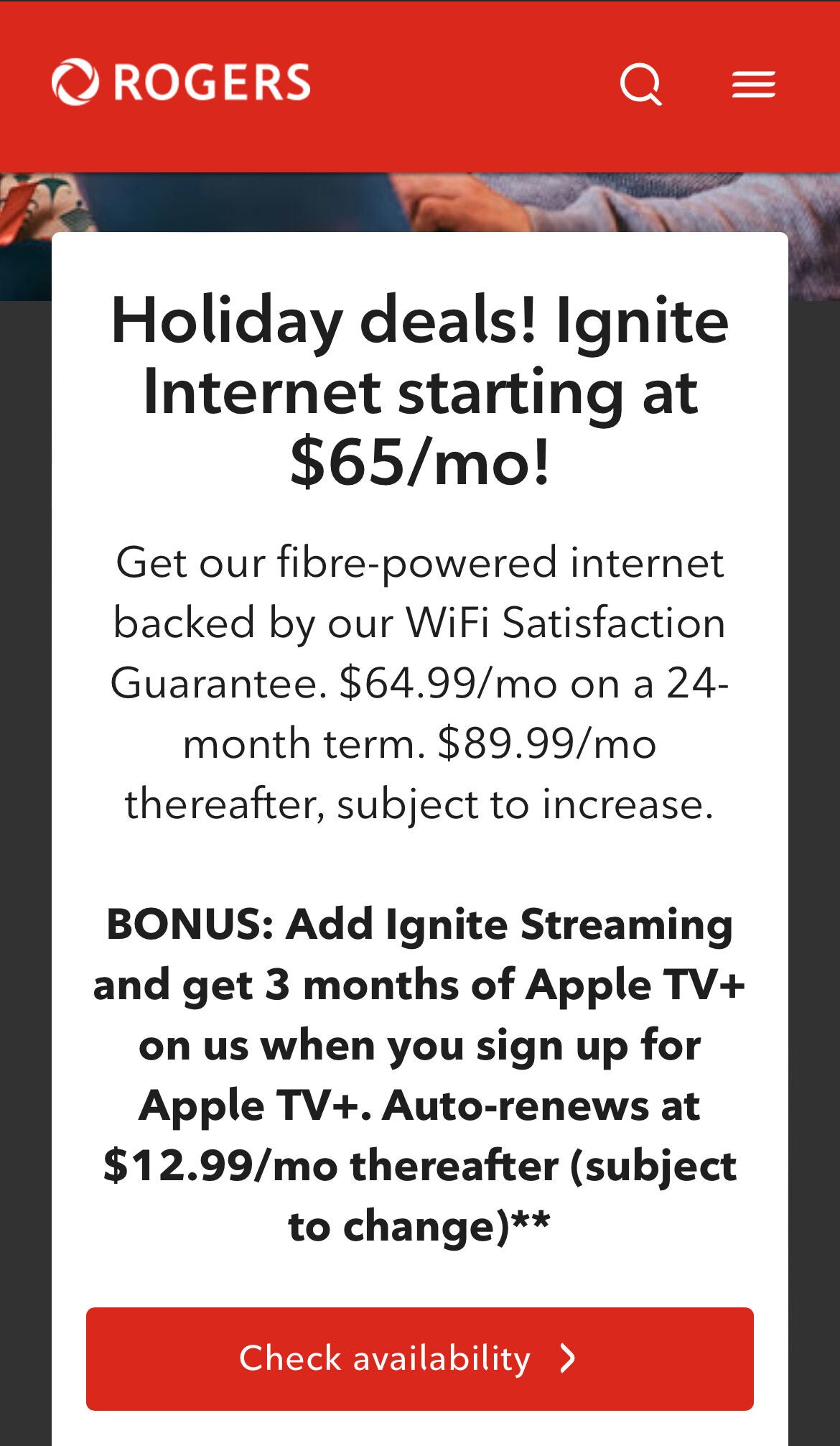 [Rogers] Rogers Ignite 1.5 gbps $65/month - WARM - RedFlagDeals.com Forums