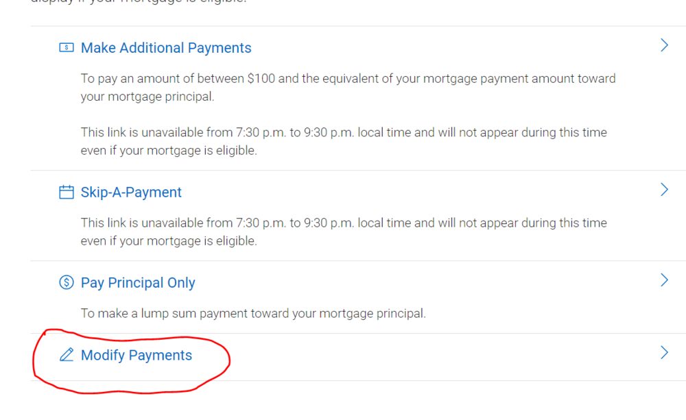 RBC Modify Payment Feature - RedFlagDeals.com Forums