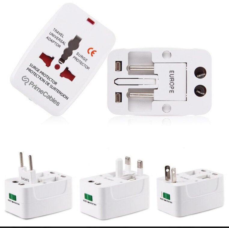 [Shopper+] Universal Travel AC Adaptor All in One UK/US/AU/EU/CA Multi ...