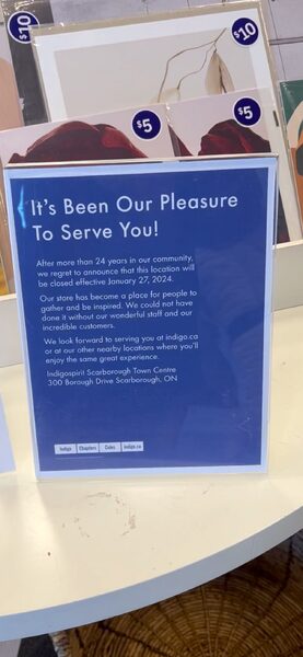 [Chapters] Kennedy Commons location closing - 50 to 75% off ...