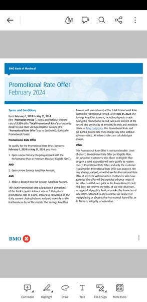 [BMO] 5.5% Interest from February 1, 2024 and ends on May 31, 2024 Max ...