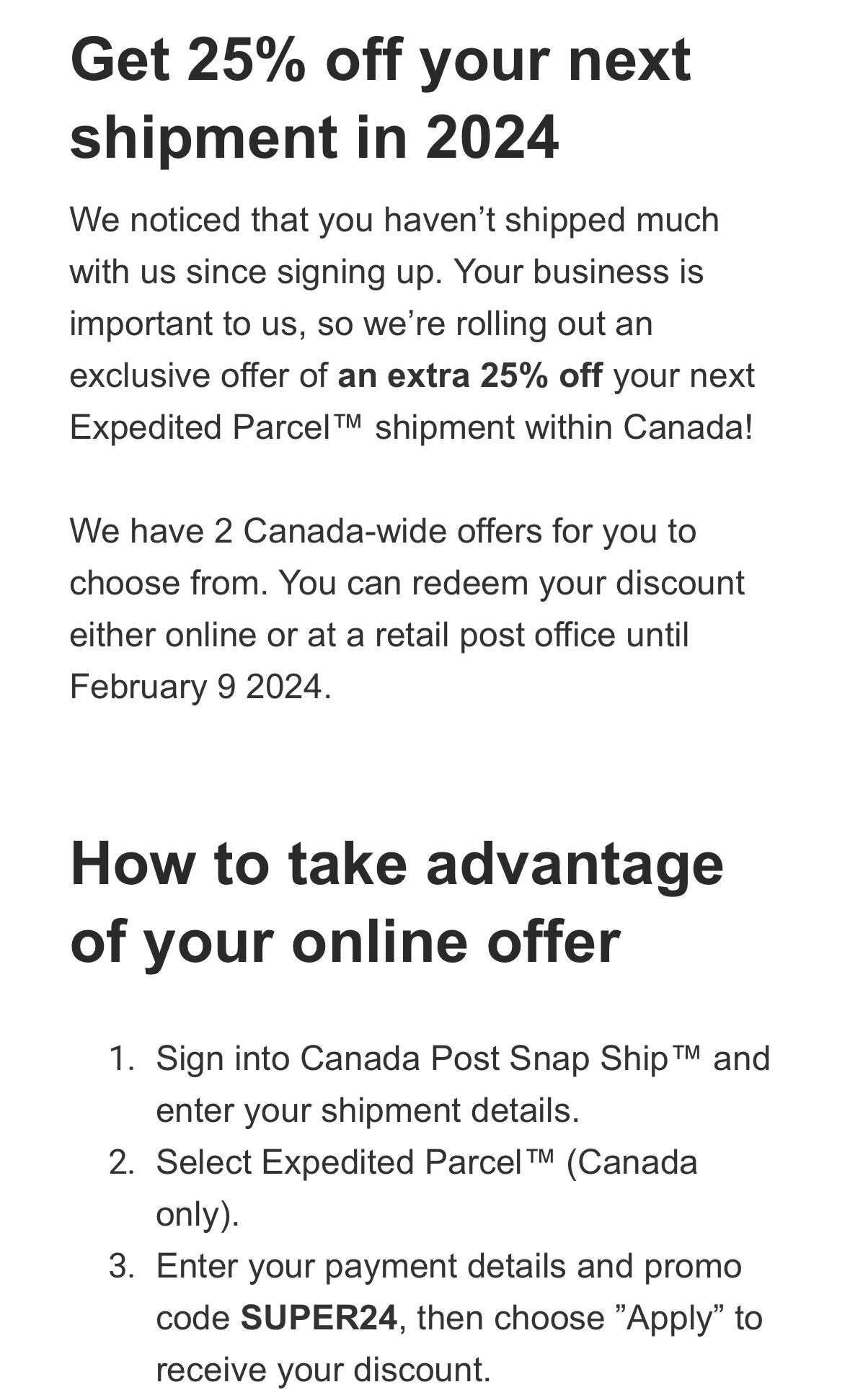 [Canada Post] Small Business 25% off next shipment - RedFlagDeals.com ...