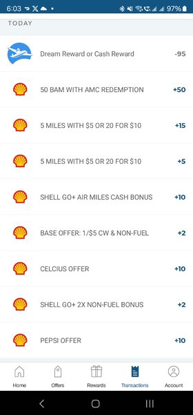 [Shell] [Air Miles] MASSIVE Redemption Offer: Get 50 BAMs When You ...