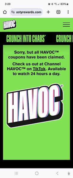 Claim Your Coupon for a Free Bag of Havoc Snacks (while supplies last ...