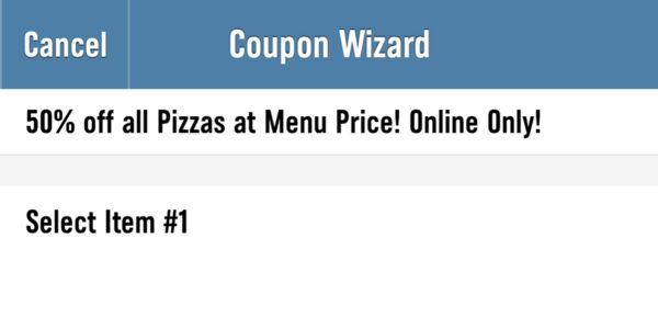 [Domino's Pizza] 50% OFF all Pizza at Participating locations(ONLINE ...