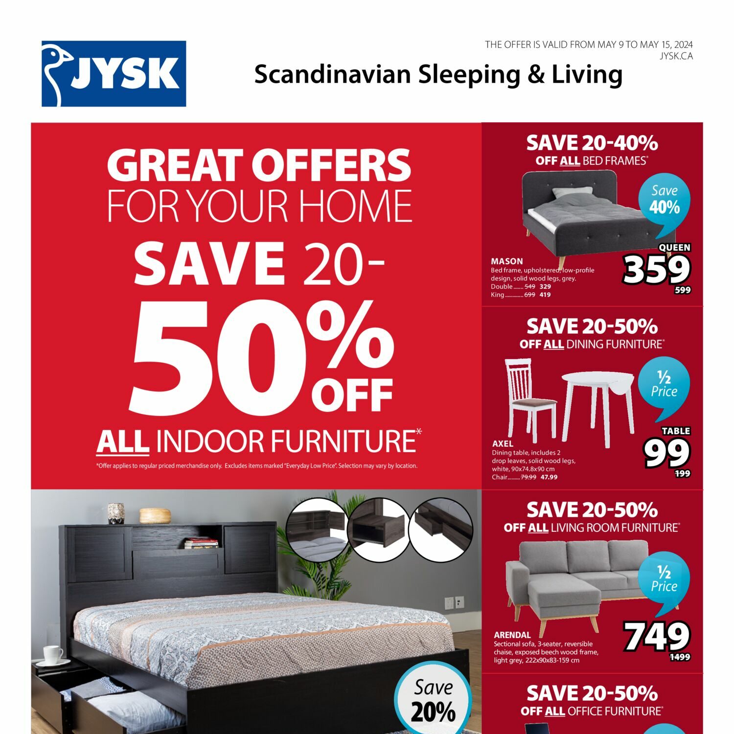 JYSK Weekly Flyer - Weekly Deals - May 9 – 15 - RedFlagDeals.com