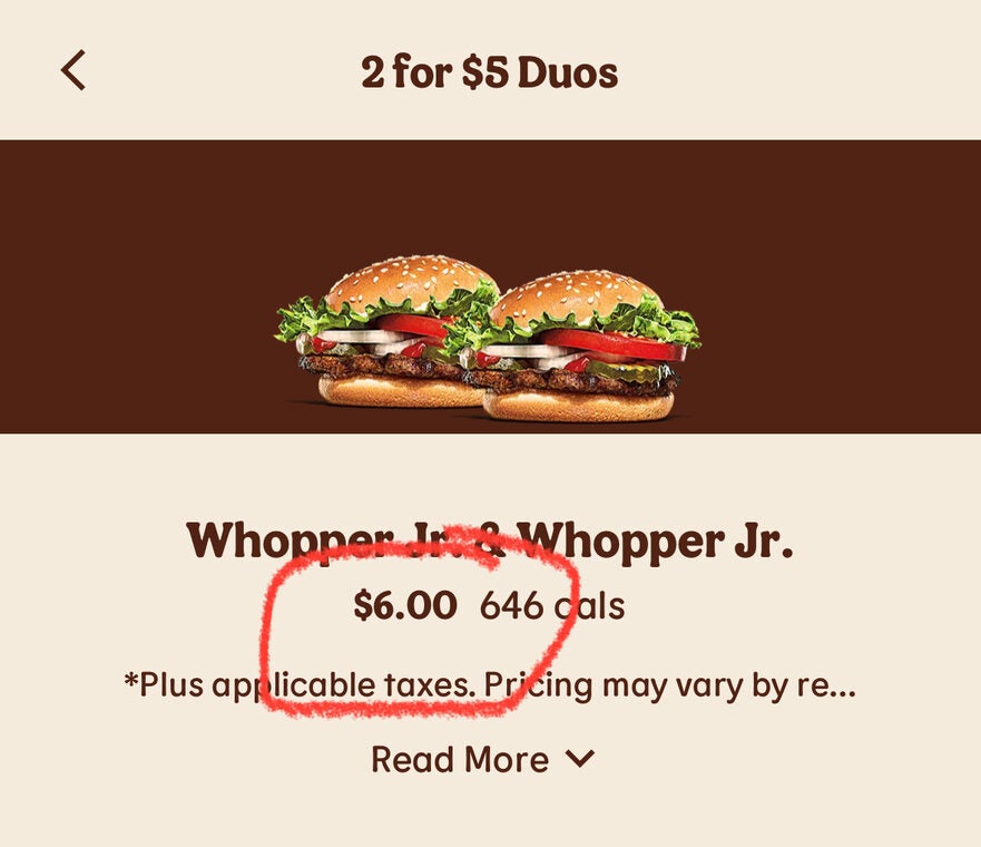 [Burger King] 2 for $5 Duos - Page 3 - RedFlagDeals.com Forums