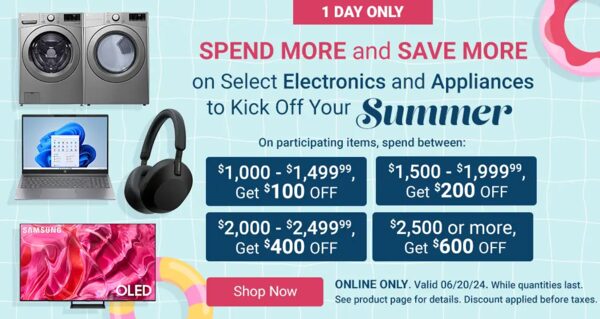 [Costco] Costco.ca Spend more, save more on select electronics - $1000-1499 for $100 off, $2500 ...